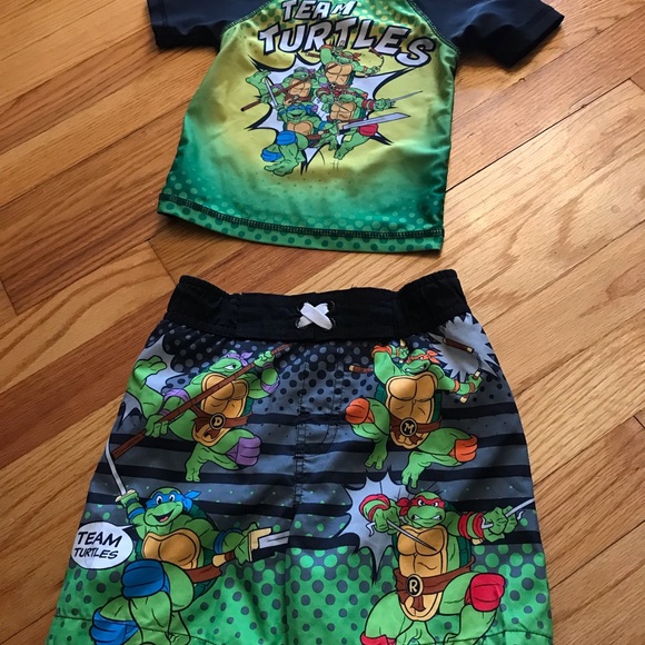 Nickelodeon | Swim | Teenage Mutant Ninja Turtles Swim Shirt And Trunks ...